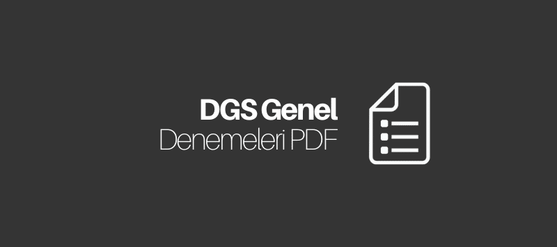 2026 DGS Deneme PDF (Ücretsiz İndir) » ÜniRehberi