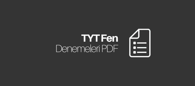 2026 TYT Fen Deneme PDF (Ücretsiz İndir) » ÜniRehberi
